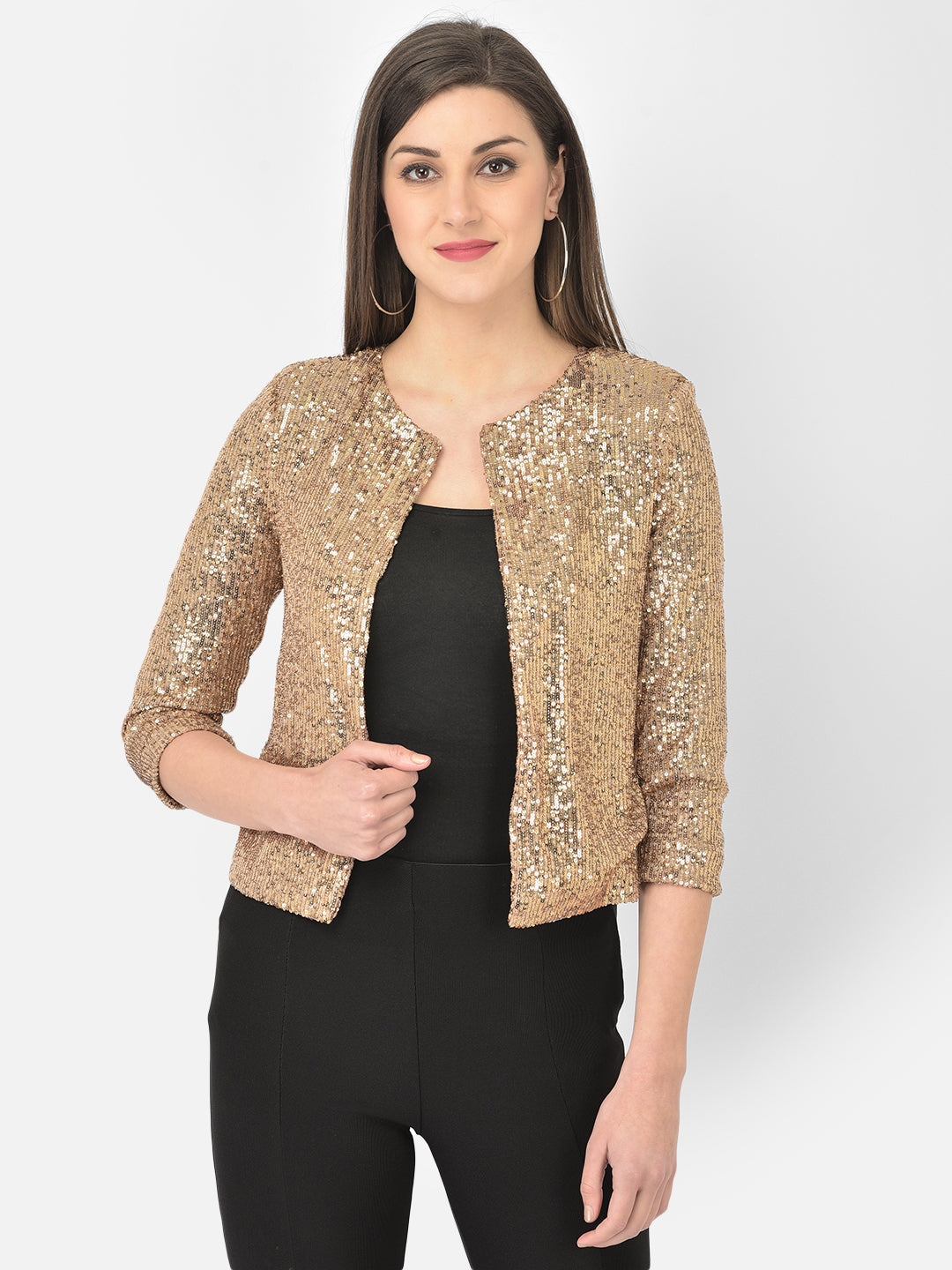 Gold Full Sleeve Straight Jacket